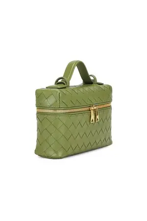 Bottega Veneta Bang Bang Vanity Case - Matcha & Gold | Editorialist